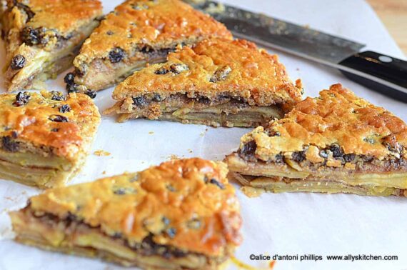 tart apple currant spice pie|apple pie|ally's kitchen