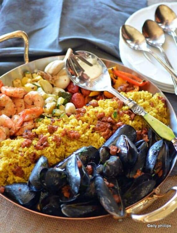 easy latin paella | paella recipe | easy paella | quick paella