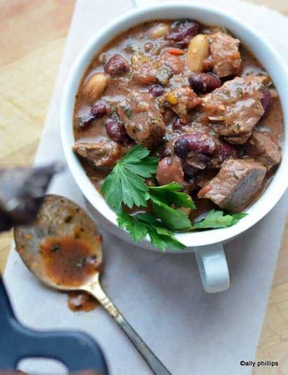 beef chunk chili | beef chili recipes | chili recipes | chili