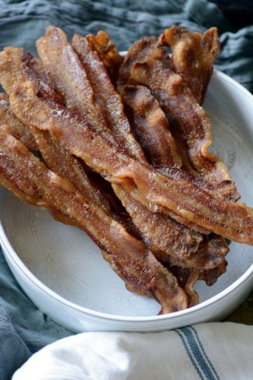 perfect fried bacon | oven fried bacon | fried bacon in oven
