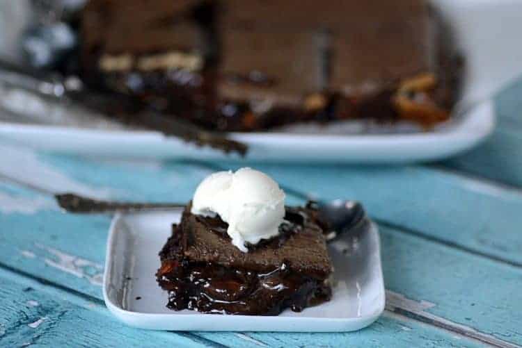 molten lava brownie s'mores