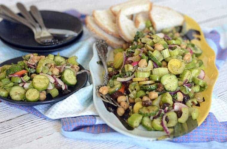 cucumber celery olive odyssey salad | Ally's Kitchen