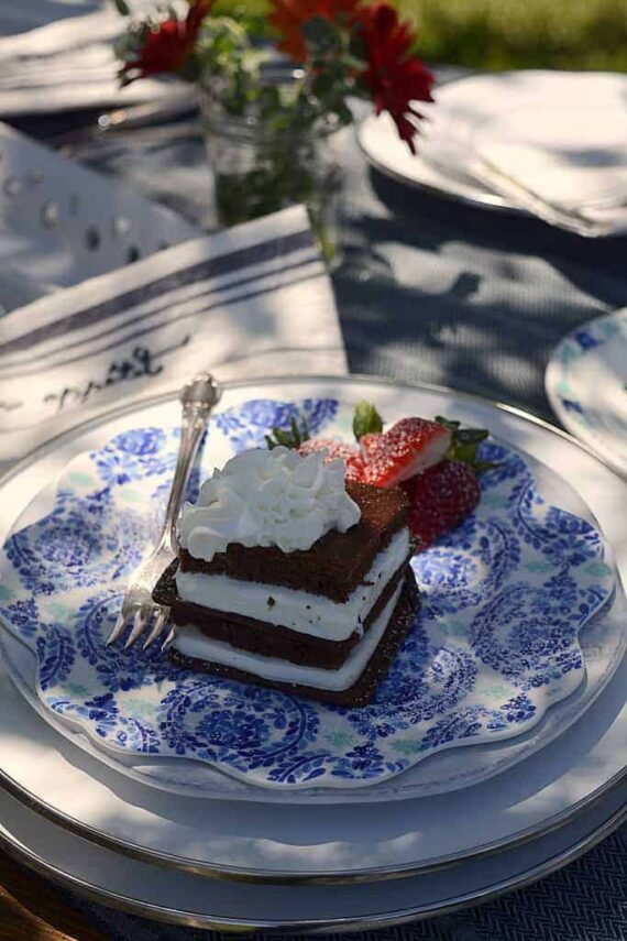 Retro Birthday Chocolate Sheet Cake