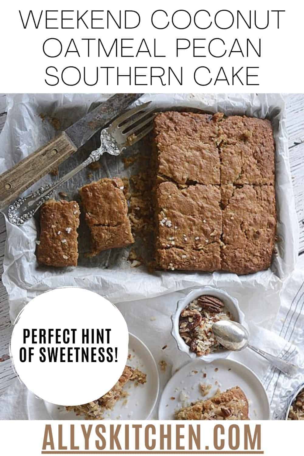 Weekend Coconut Oatmeal Pecan Southern Cake | Oatmeal Cake