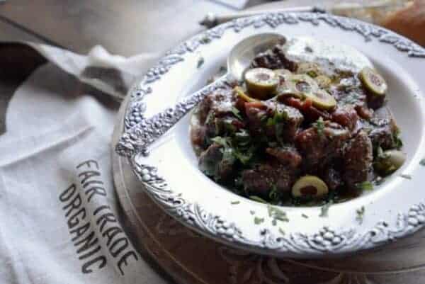 Slow Cooker Beef Tomatoes Olive Stew | Slow Cooker Beef Stew