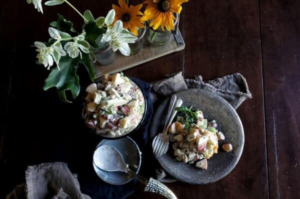 apple basil bleu salad | apple salad recipe | apple salad