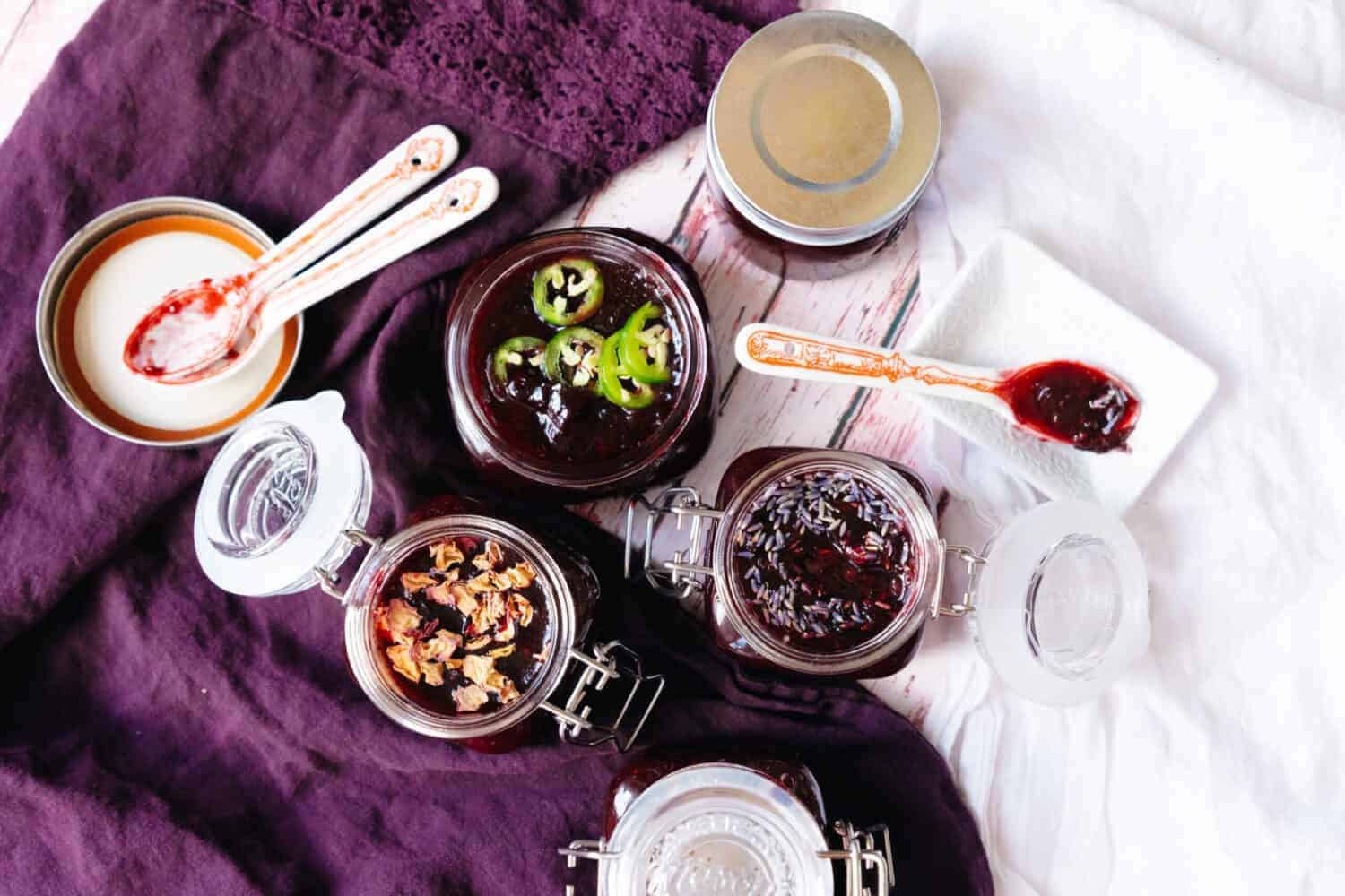 small batch bourbon fruit jam | easy jam recipe | bourbon fruit jam | jam