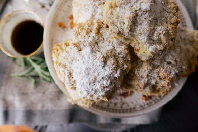 almond rose crinkly scones | scones recipe | almond scones | rose scones