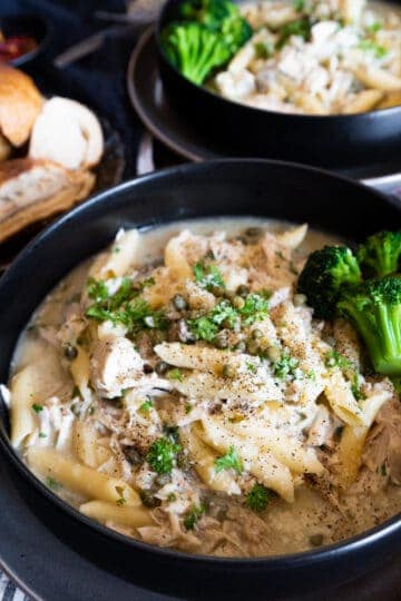 one skillet easy turkey piccata | chicken piccata | turkey leftovers ...