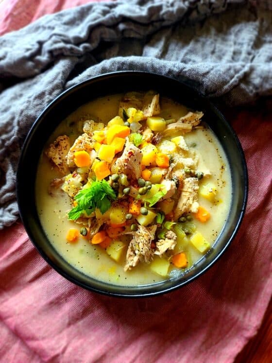 The Best Turkey Potato Soup | turkey soup | leftover turkey recipe