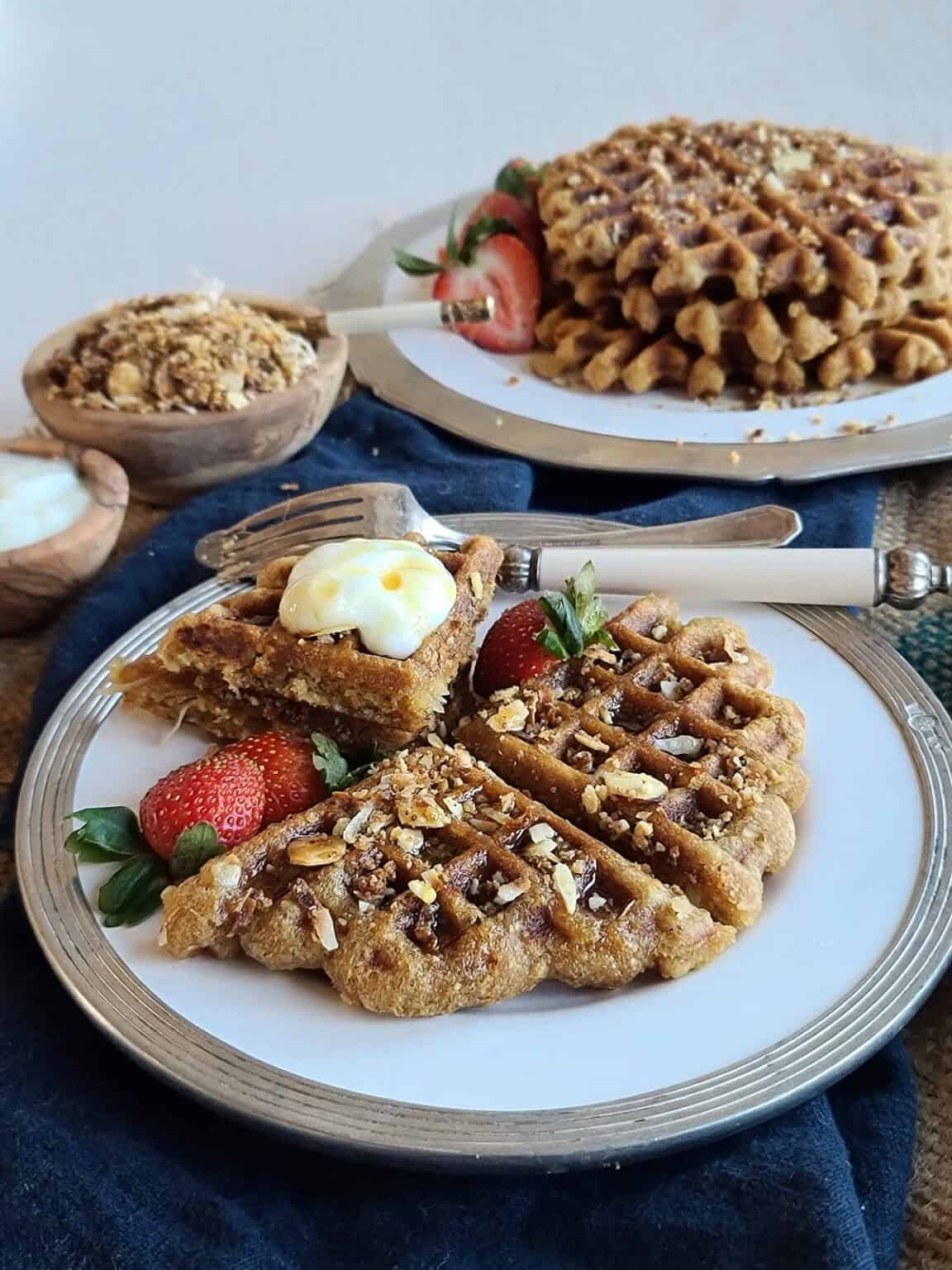 Easy Ritzy Coconut Waffles | coconut waffles | waffles | vietnamese waffles