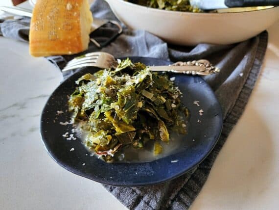 Easy Italian Parmesan Collards | collards | collard greens | italian ...