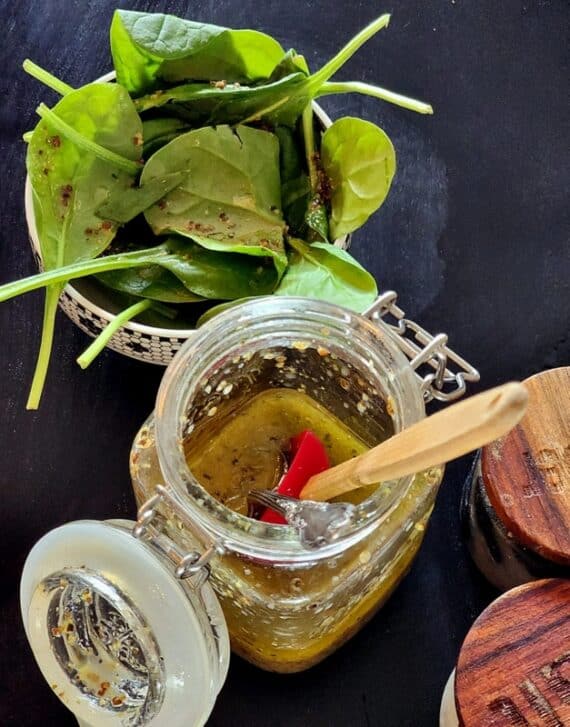 The Best Maple Mustard Vinaigrette | maple mustard dressing