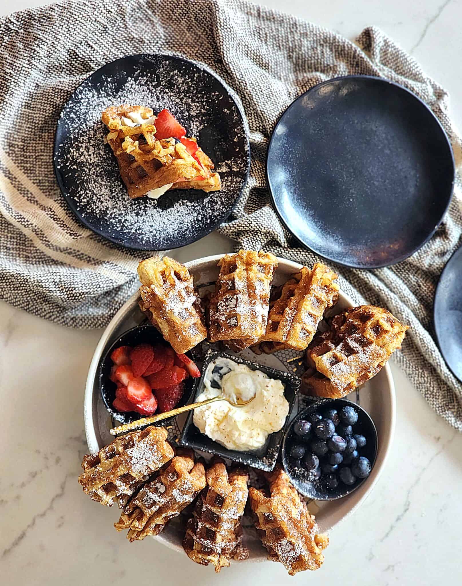 Easy Dessert Waffle Recipe | waffles | dessert waffle | easy waffles