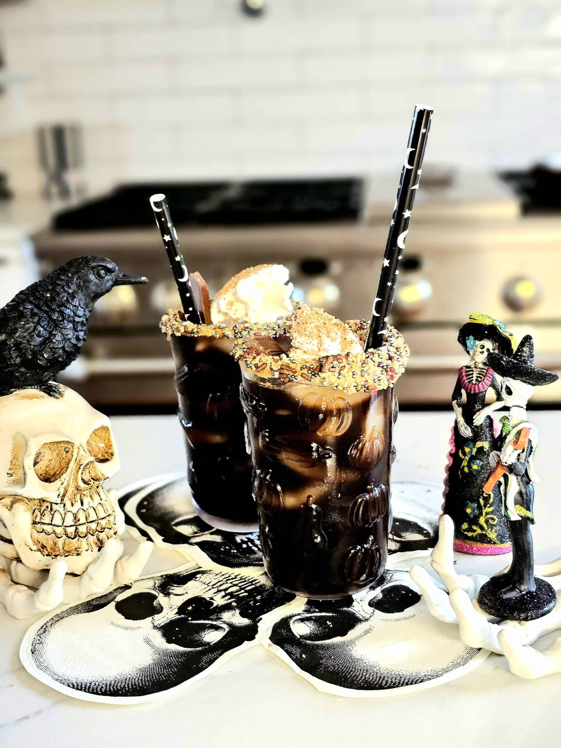 Vampire Kiss Coffee | Halloween cocktail | vampire kiss cocktail